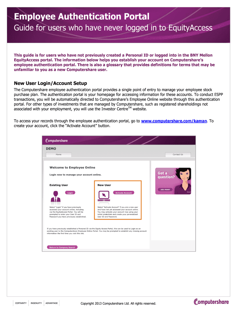 Fillable Online Employee Authentication Portal Fax Email Print - pdfFiller