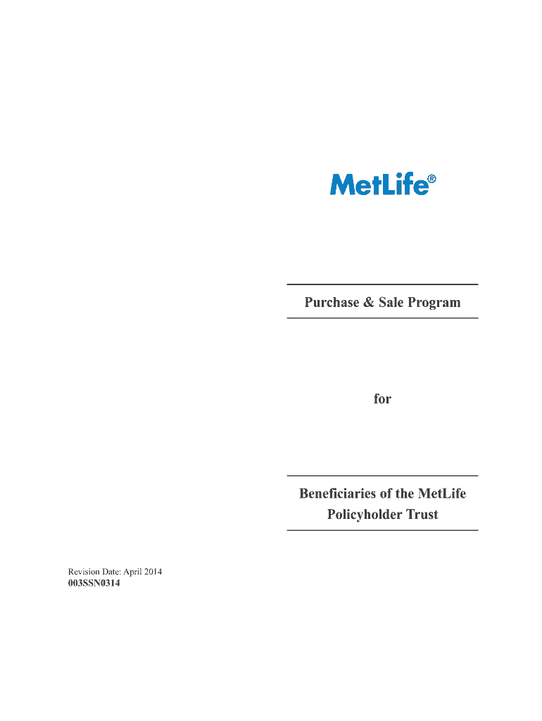 Fillable Online 14-128 MetLife Purchase & Sale Brochure v3-WEBREV 04-14 ...