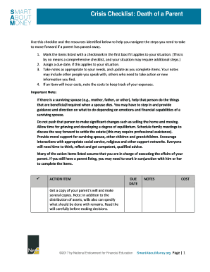 Fillable Online Crisis Checklist: Fax Email Print - pdfFiller