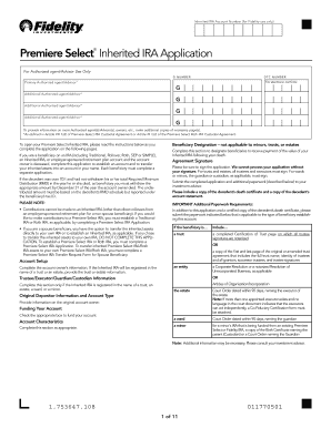Fillable Online Premiere Select Inherited IRA Application Fax Email Print - pdfFiller