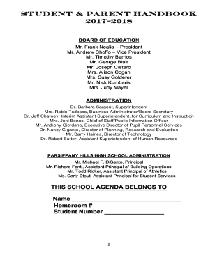 Fillable Online phhs pthsd k12 nj Frank Neglia President Fax Email ...