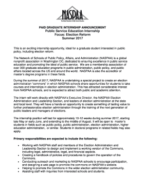 Fillable Online PAID GRADUATE INTERNSHIP ANNOUNCEMENT Fax Email Print ...