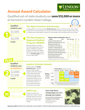 Fillable Online Annual Award Calculator Fax Email Print - pdfFiller