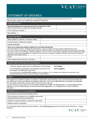 Fillable Online These written reasons are called your statement of ...