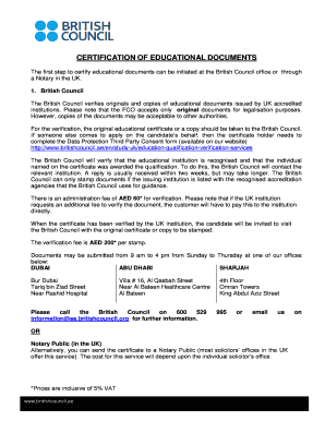 Fillable Online CERTIFICATION OF EDUCATIONAL DOCUMENTS Fax Email Print ...