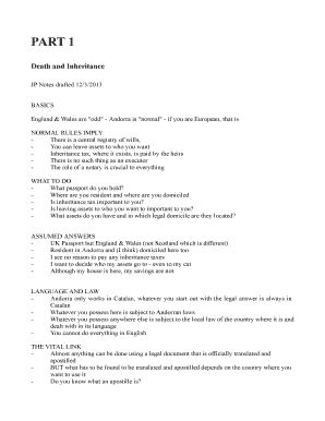 Fillable Online Death and Inheritance Fax Email Print - pdfFiller