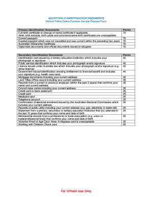 Fillable Online Victoria Police Online Forensic Sample Request Form Fax ...