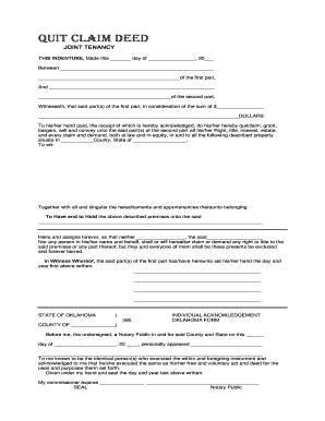 Fillable Online Witnesseth, that said part(s) of the first part, in ...