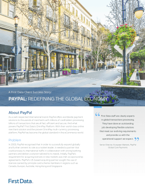 Fillable Online A First Data Client Success Story: Fax Email Print ...