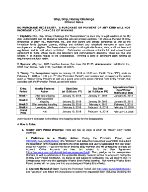 Fillable Online Ship, Ship, Hooray Challenge Fax Email Print - pdfFiller