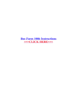 Fillable Online Boe Form 100b Instructions Fax Email Print - pdfFiller