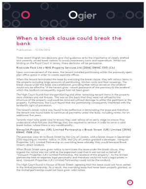 Fillable Online When a break clause could break the Fax Email Print ...