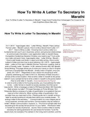 Fillable Online How To Write A Letter To Secretary In Fax Email Print ...