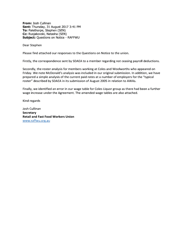 Fillable Online From: Josh Cullinan Fax Email Print - pdfFiller