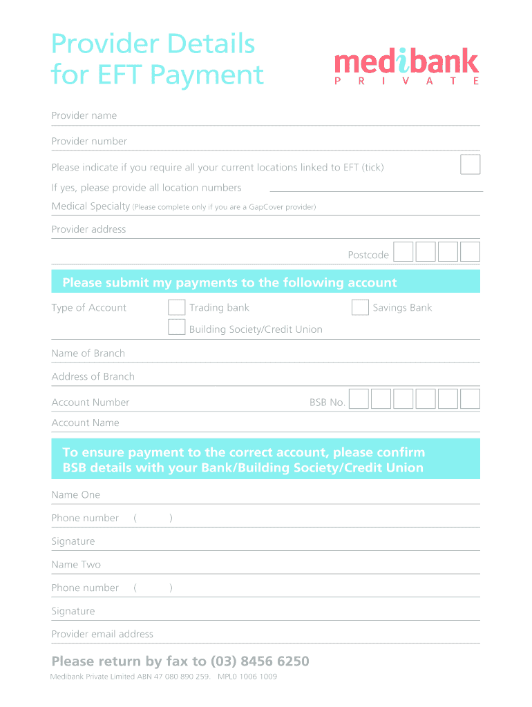 Fillable Online for EFT Payment Fax Email Print - pdfFiller