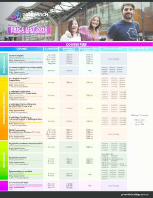 Fillable Online CRICOS Code 059969M Fax Email Print - pdfFiller