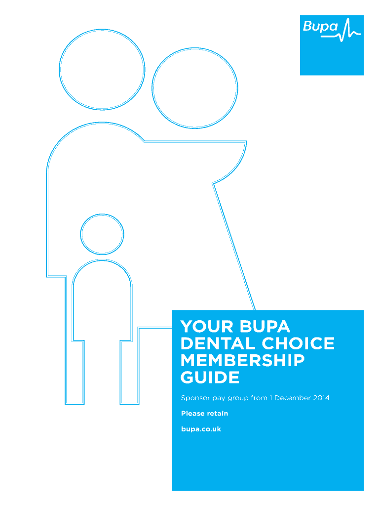 Fillable Online Welcome to your Bupa Dental Choice membership guide Fax Email Print - pdfFiller