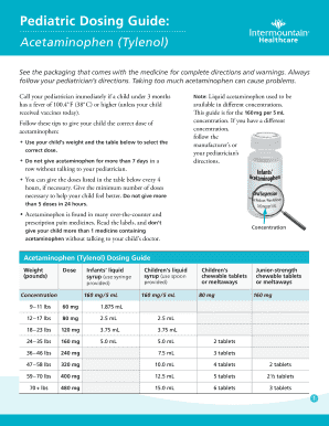 Fillable Online Pediatric Dosing Guide: Fax Email Print - pdfFiller