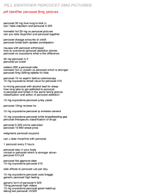 Fillable Online percocet 30 mg how long to kick in Fax Email Print ...