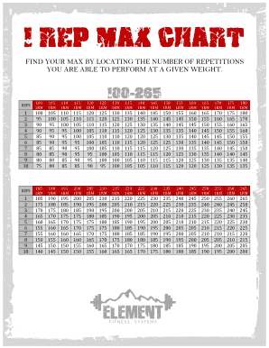 Fillable Online EXTREME WORKOUT CHART Fax Email Print - pdfFiller
