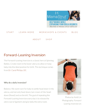 Fillable Online Forward-Leaning Inversion Fax Email Print - pdfFiller