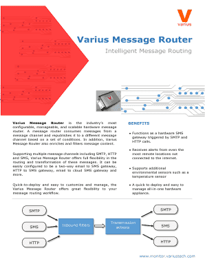 Fillable Online Varius Message Router Fax Email Print - pdfFiller