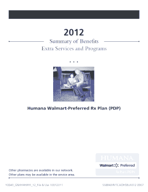 Fillable Online Humana Walmart-Preferred Rx Plan (PDP) Fax Email Print ...