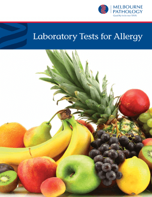 Fillable Online Allergen Specific IgE - RAST Testing Fax Email Print ...