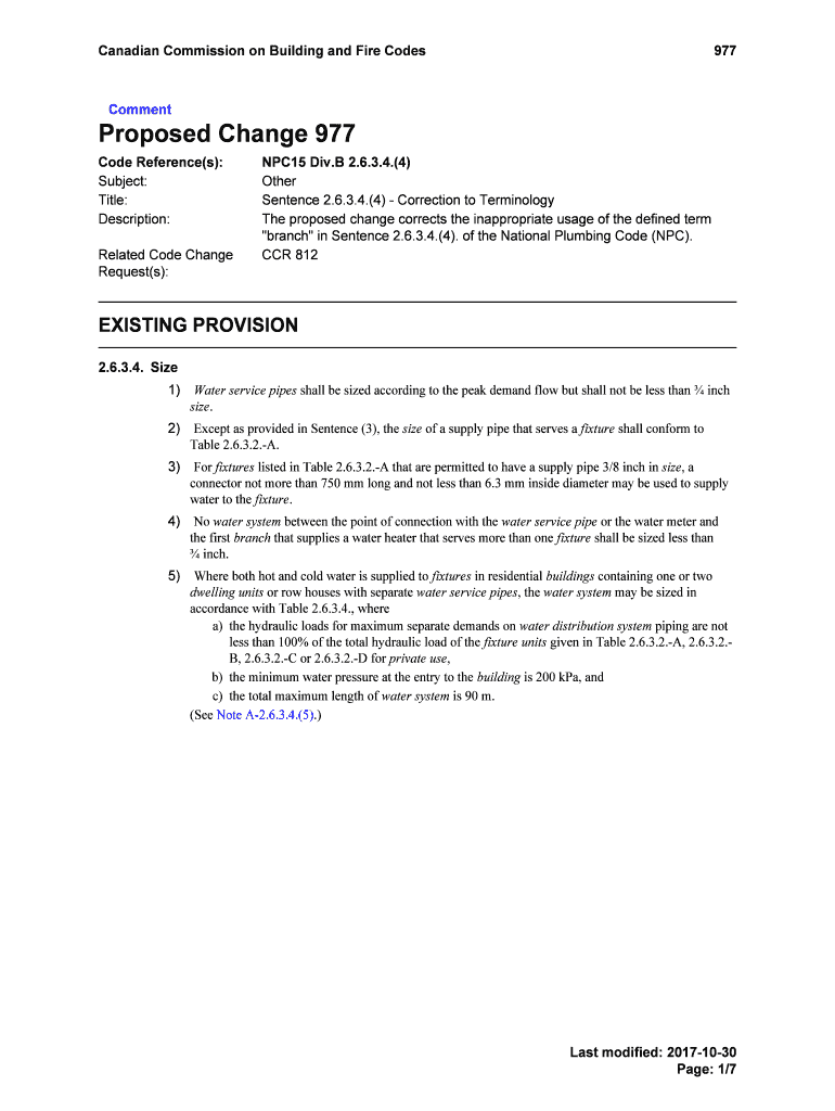 Fillable Online Proposed Change 977 Fax Email Print - pdfFiller