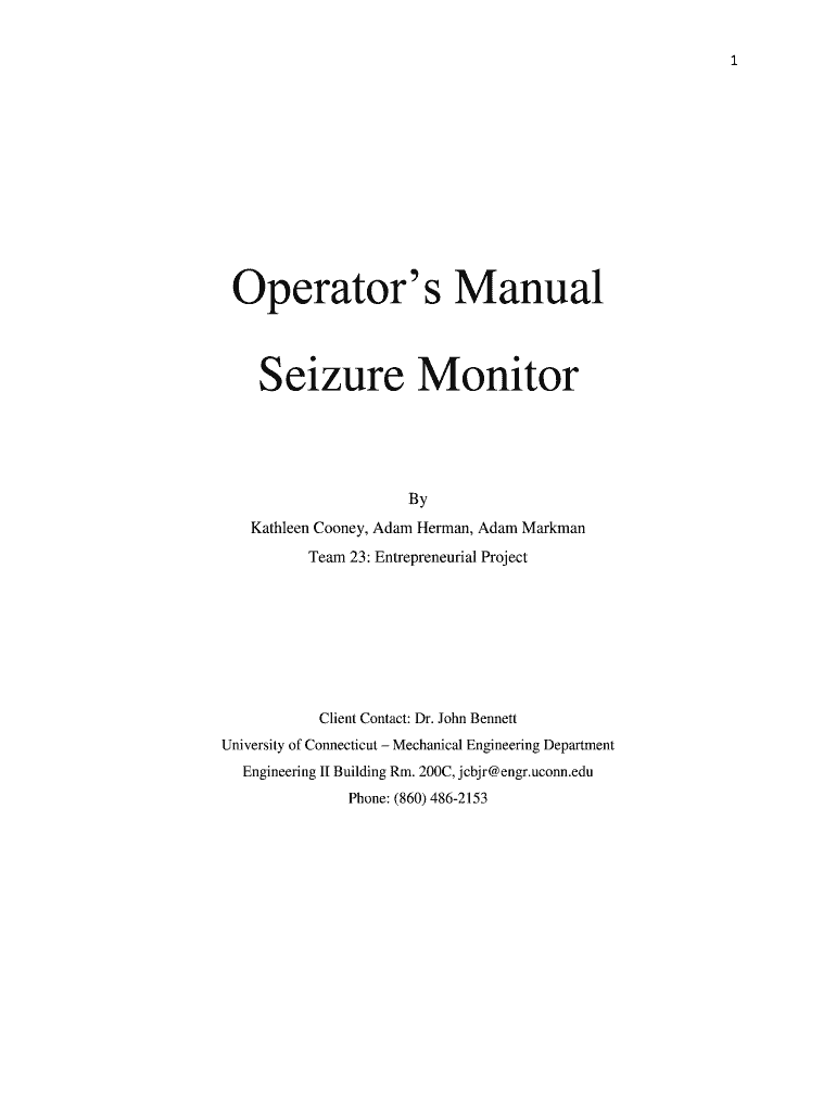 Fillable Online Seizure Monitor Fax Email Print - pdfFiller
