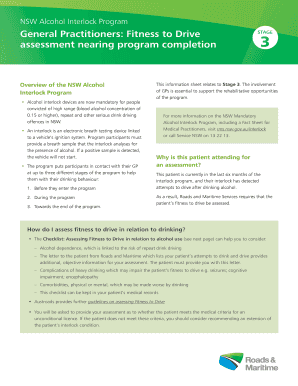 Fillable Online NSW Alcohol Interlock Program Fax Email Print - pdfFiller
