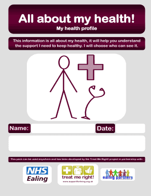 Fillable Online All about my health Fax Email Print - pdfFiller