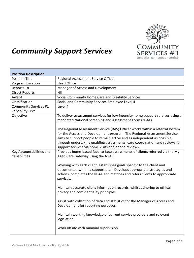 Fillable Online Community Services #1 Fax Email Print - pdfFiller