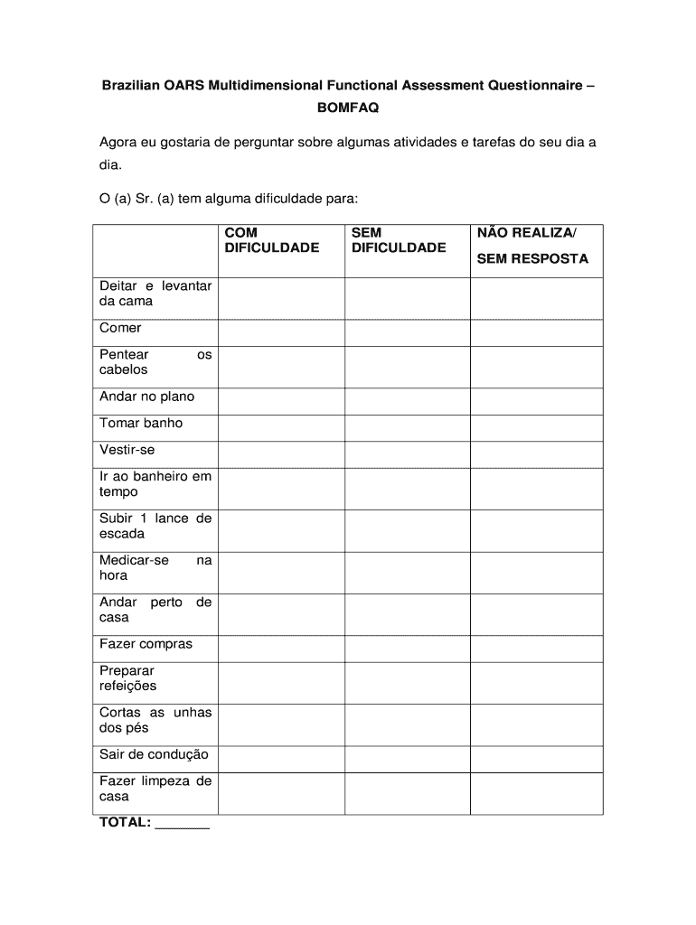 Oars Assessment Tool Pdf - Fill Online, Printable, Fillable, Blank ...