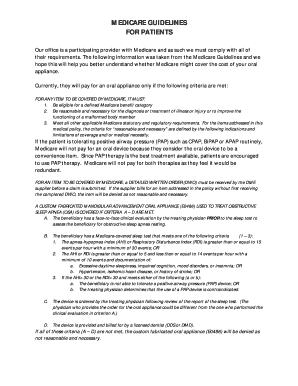 Fillable Online MEDICARE GUIDELINES Fax Email Print - pdfFiller