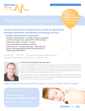 Fillable Online Leaders in Comprehensive Sleep Care Fax Email Print ...