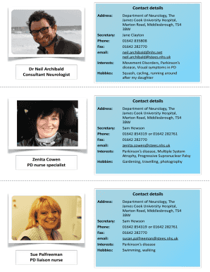 Fillable Online Dr Neil Archibald - South Tees Hospitals NHS Foundation ...