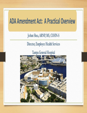 Fillable Online ADA Amendment Act: A Practical Overview Fax Email Print ...