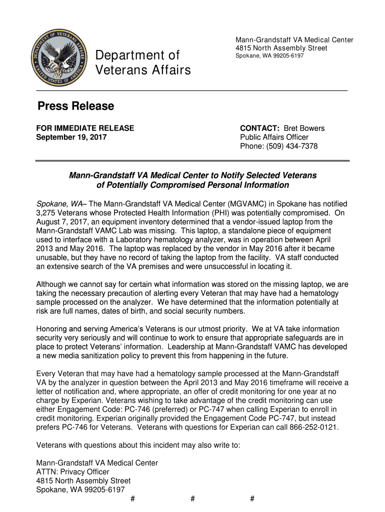 Fillable Online Mann-Grandstaff VA Medical Center Fax Email Print ...