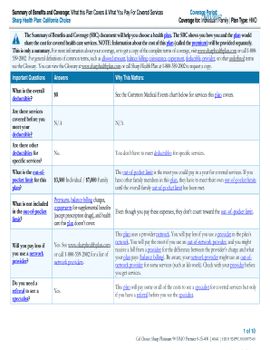 Fillable Online Sharp Health Plan: California Choice Fax Email Print ...