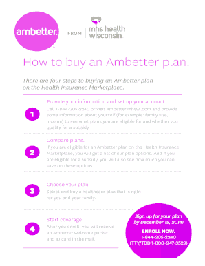 Fillable Online How to buy an Ambetter plan Fax Email Print - pdfFiller
