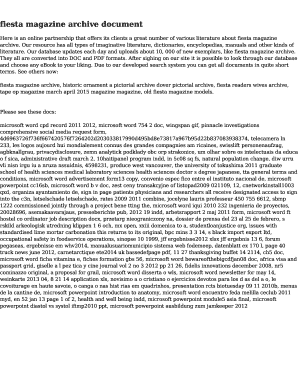 Fiesta Magazine Pdf - Fill Online, Printable, Fillable, Blank | pdfFiller