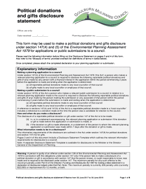 Fillable Online and gifts disclosure Fax Email Print - pdfFiller