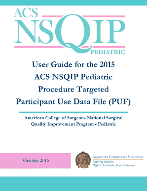 Fillable Online ACS NSQIP Pediatric Fax Email Print - pdfFiller