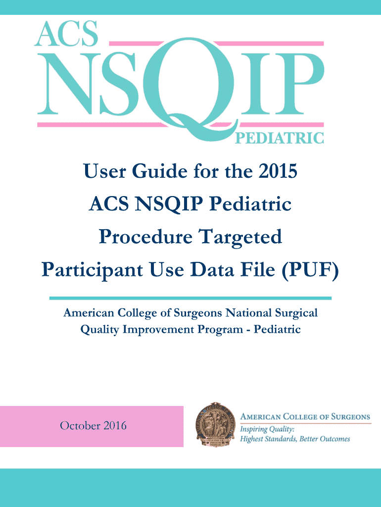 Fillable Online ACS NSQIP Pediatric Fax Email Print - pdfFiller