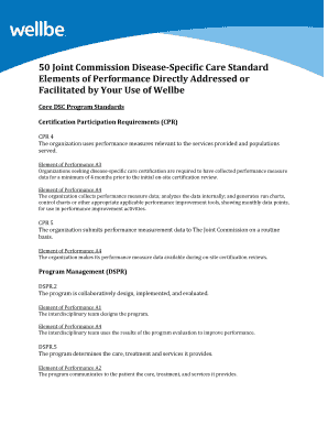 Fillable Online 50 Joint Commission Disease-Specific Care Standard Fax ...