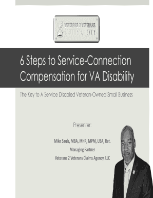 Fillable Online 6 Steps to Service-Connection Fax Email Print - pdfFiller