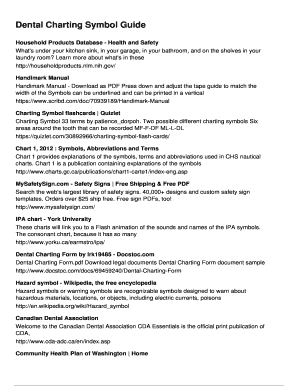 Fillable Online Dental Charting Symbol Guide Fax Email Print - pdfFiller