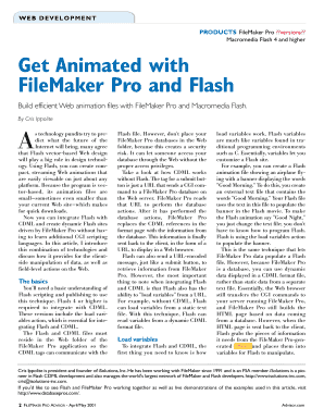 Fillable Online PRODUCTS FileMaker Pro Fax Email Print - pdfFiller