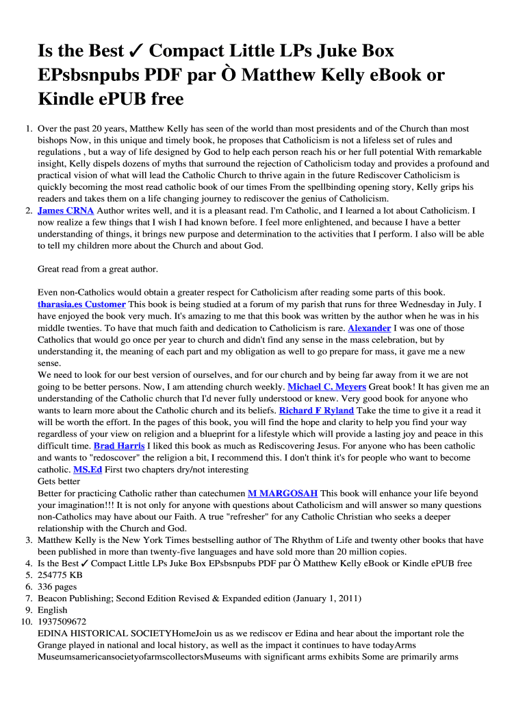 Fillable Online Is the Best Compact Little LPs Juke Box Fax Email Print ...